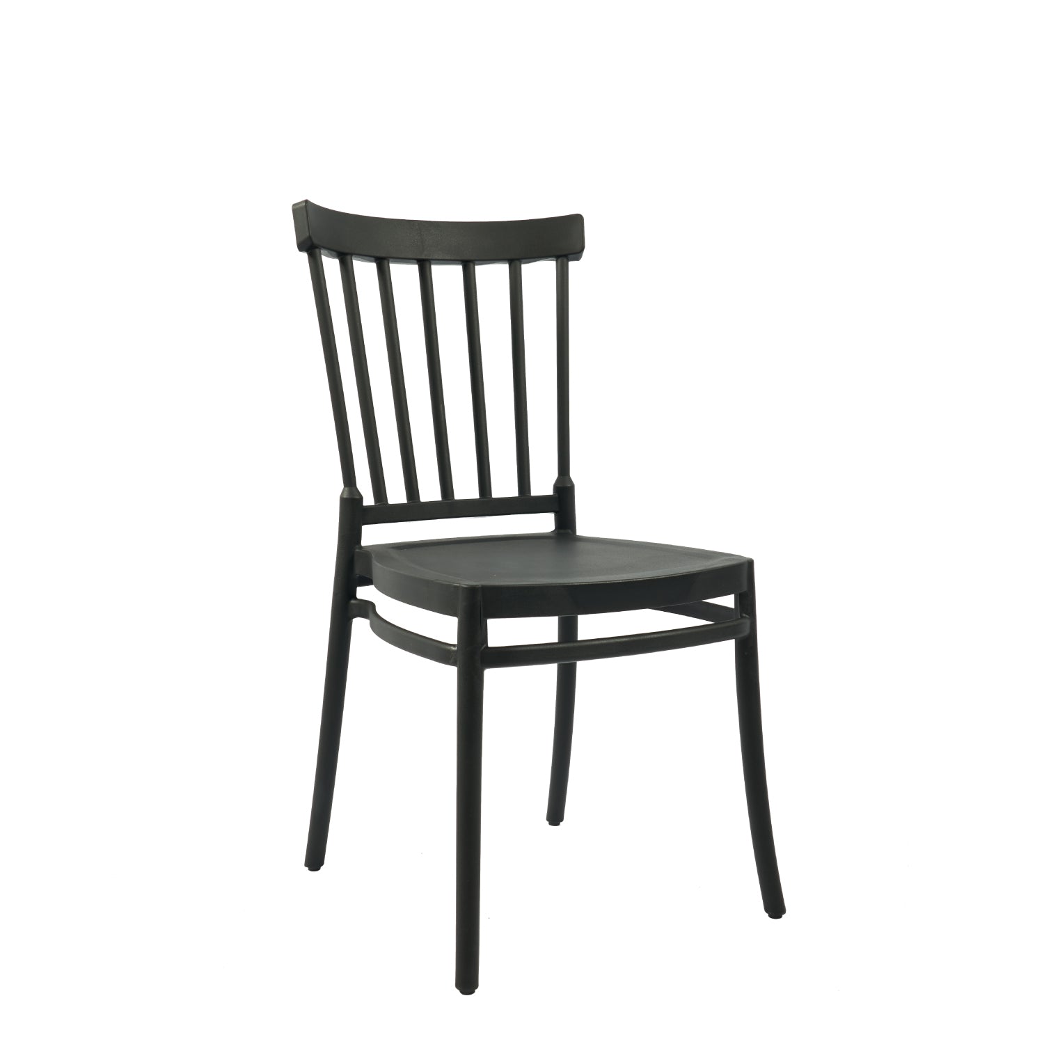 Silla Windsor polipropileno negra – Sillas y Muebles